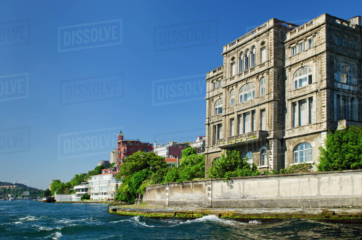 Turkey, Istanbul, Yali on the Bosphorus - Stock Photo - Dissolve