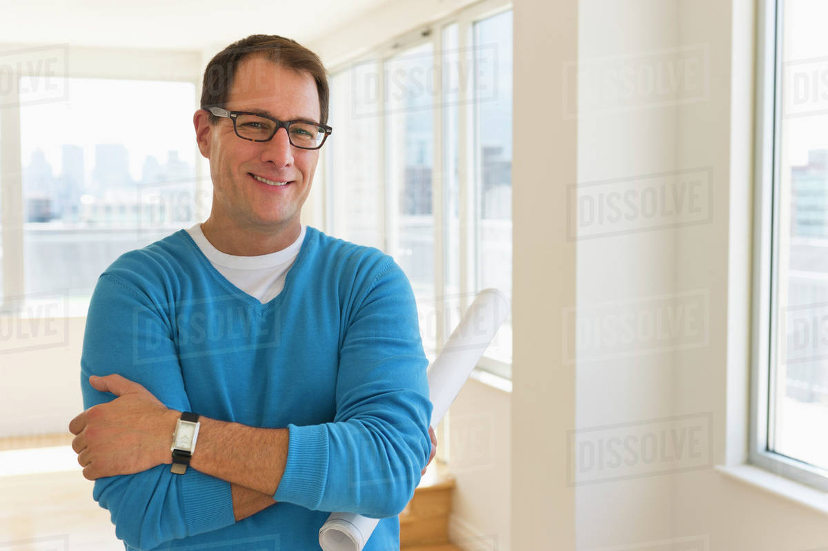 Portrait of architect in office - Royalty-free Stock Photo | Dissolve