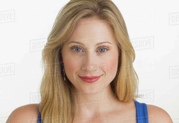 Portrait of a blond woman - Royalty-free Stock Photo | Dissolve