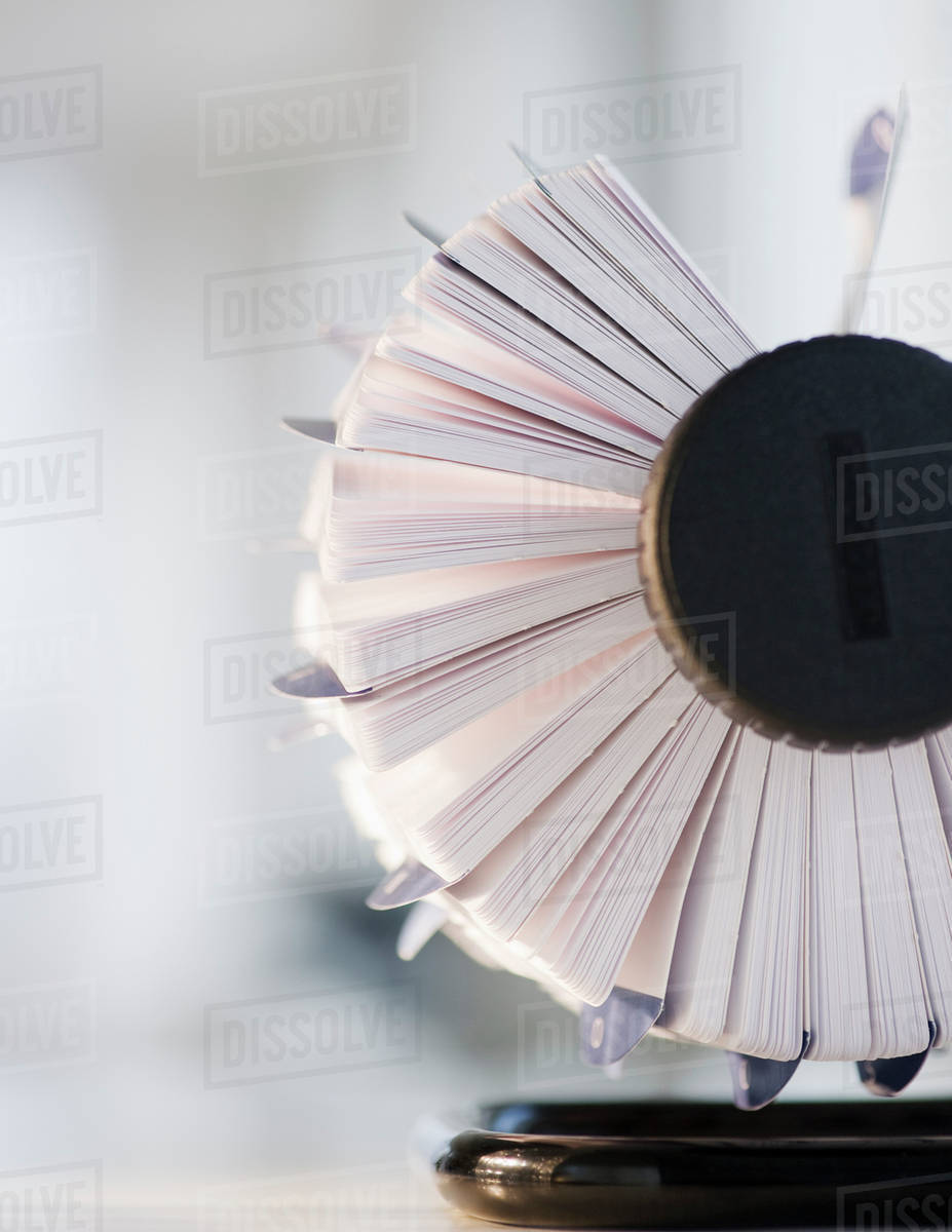Rotary address book - Stock Photo - Dissolve