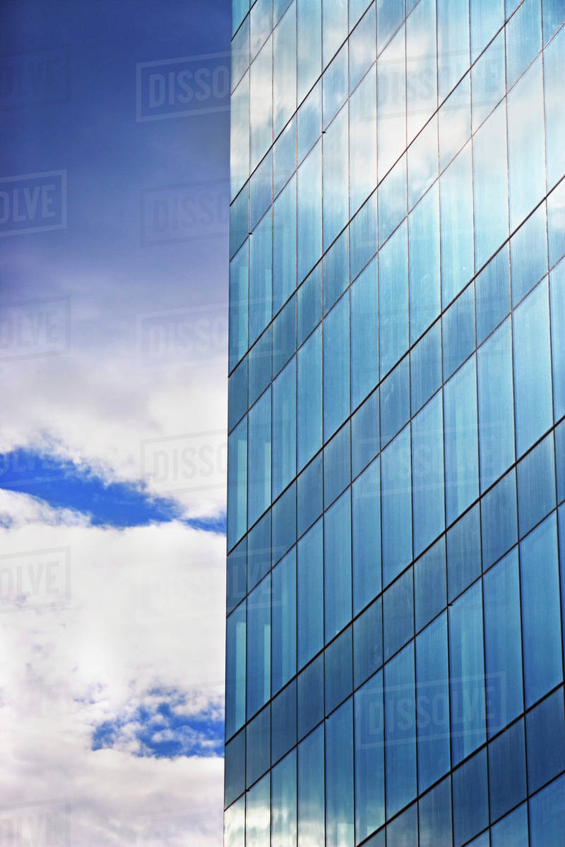 Section of blue skyscraper - Royalty-free Stock Photo | Dissolve