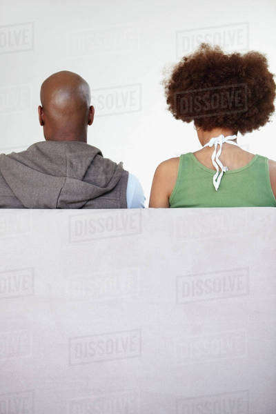 Portrait of the back of a couple - Royalty-free Stock Photo | Dissolve