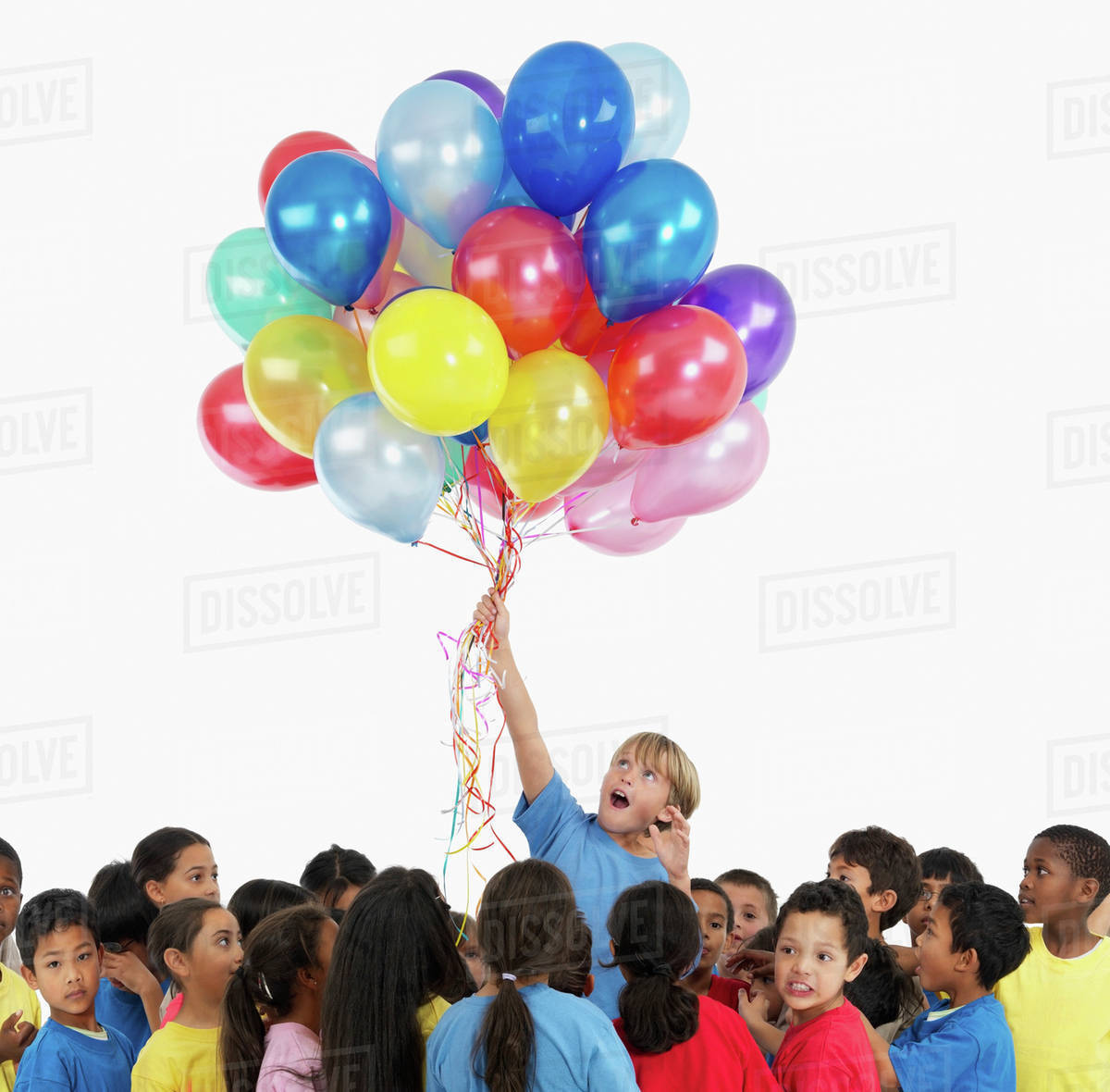 Children and balloons - Royalty-free Stock Photo | Dissolve