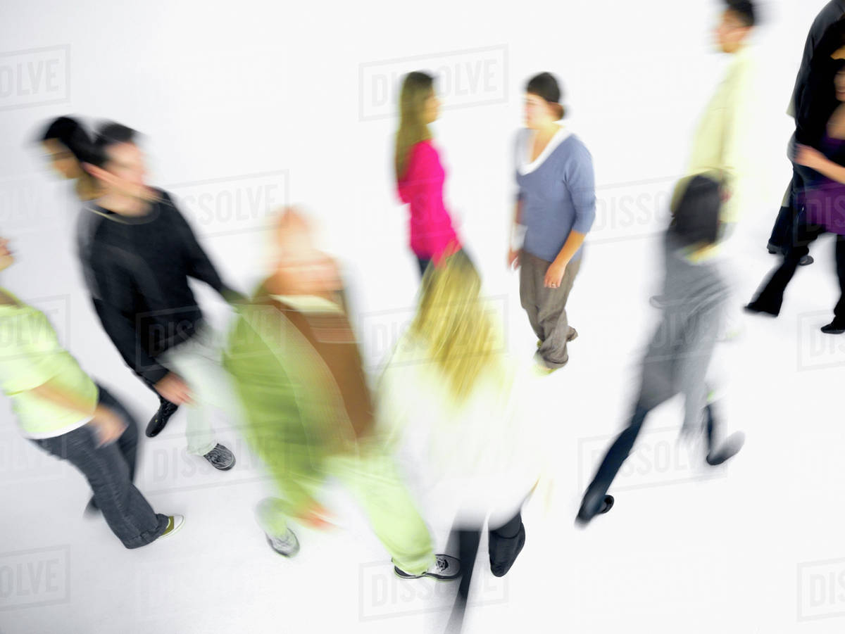 People in motion - Stock Photo - Dissolve