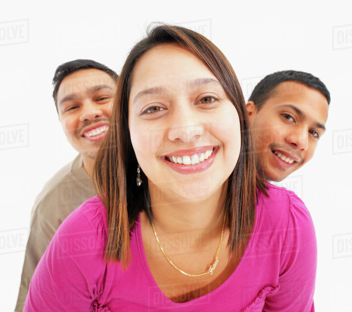 Three smiling people - Stock Photo - Dissolve