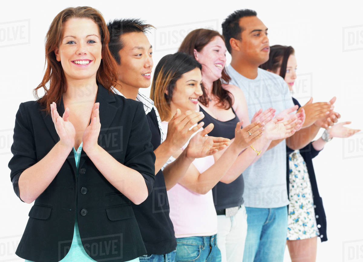 People clapping - Stock Photo - Dissolve