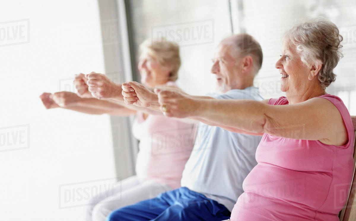 Senior's exercise class - Royalty-free Stock Photo | Dissolve