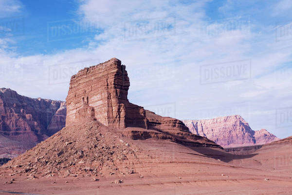 Rock formation in Arizona desert - Royalty-free Stock Photo | Dissolve
