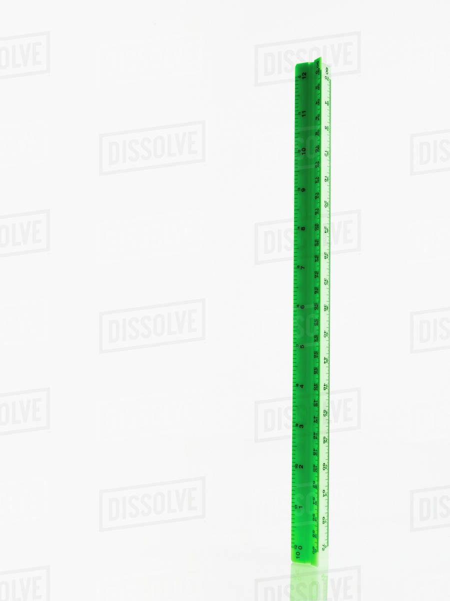 Green ruler - Royalty-free Stock Photo | Dissolve