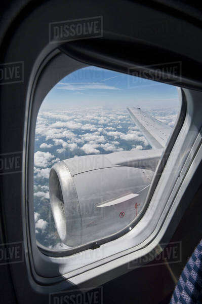 Airplane window - Stock Photo - Dissolve
