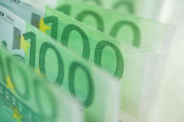 Close up of 100 euro notes - Stock Photo - Dissolve