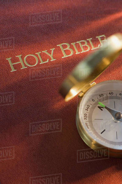Compass and Holy Bible - Royalty-free Stock Photo | Dissolve