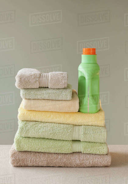 Towels and laundry detergent - Royalty-free Stock Photo | Dissolve