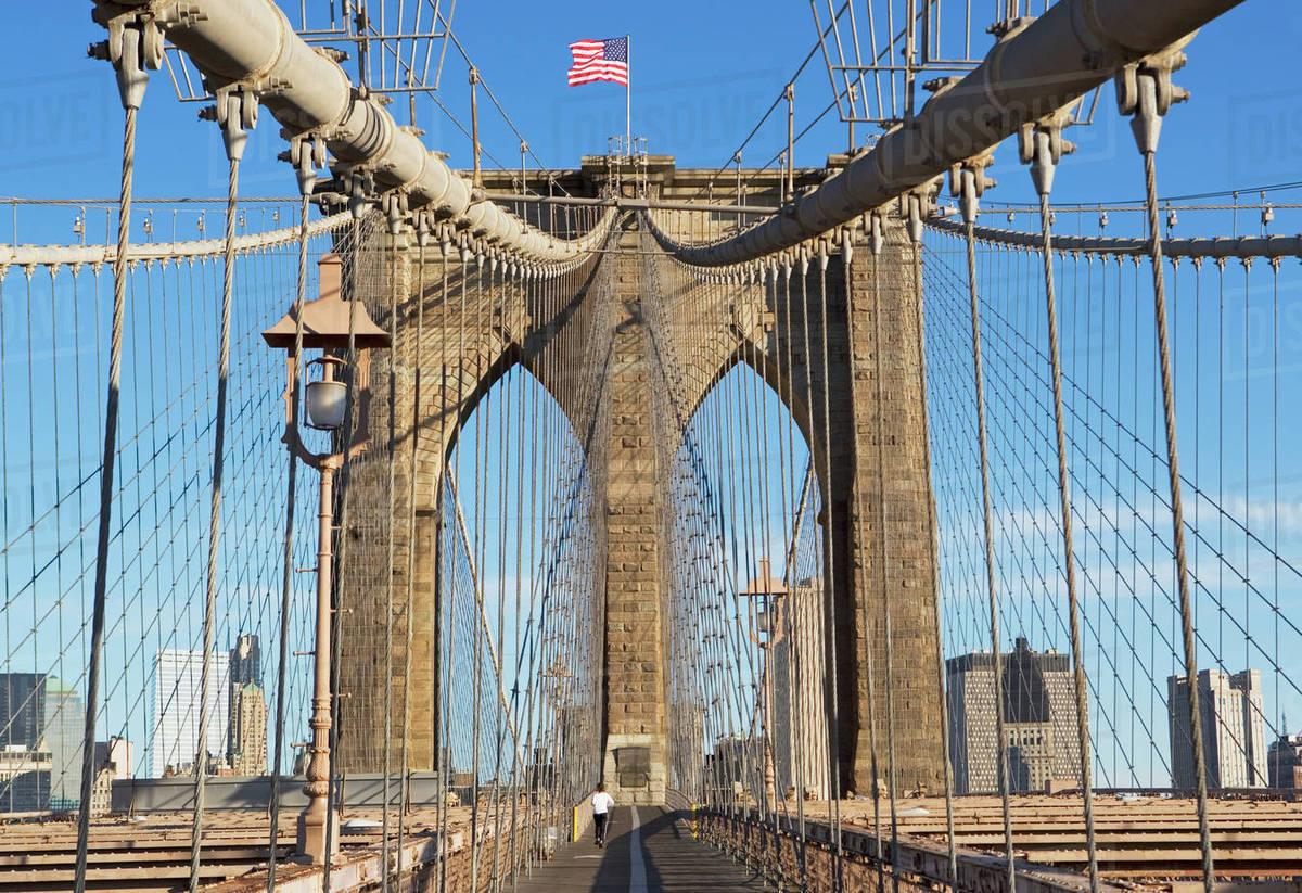 Urban bridge and cityscape - Royalty-free Stock Photo | Dissolve