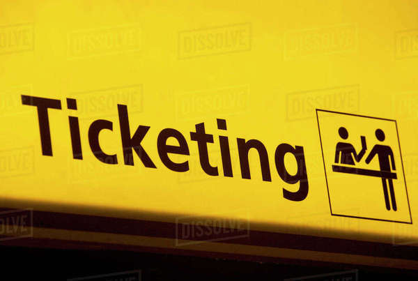 Ticketing sign - Stock Photo - Dissolve