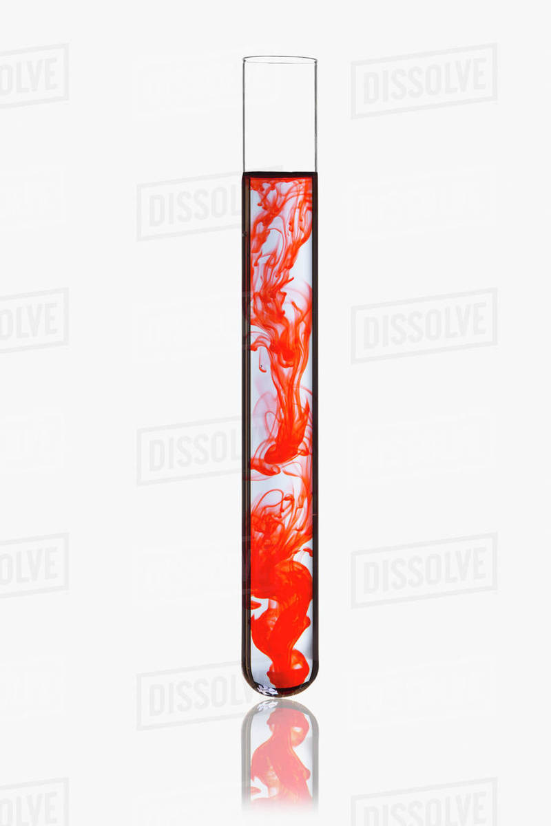 Red mixture in beaker - Royalty-free Stock Photo | Dissolve