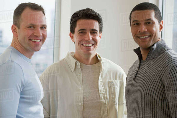 Portrait of multi-ethnic men - Royalty-free Stock Photo | Dissolve