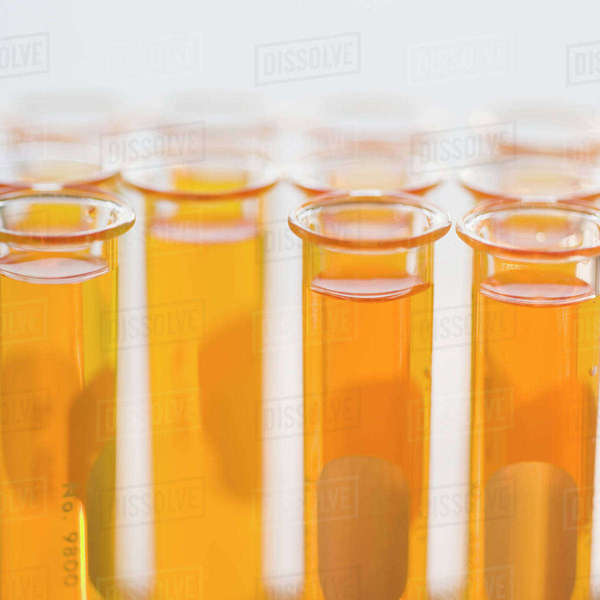 Close up of liquid in vials - Royalty-free Stock Photo | Dissolve