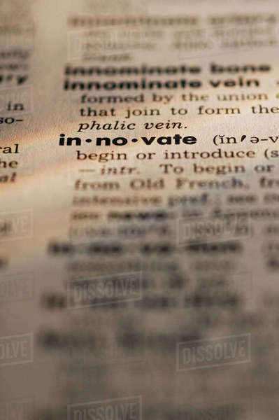 Definition of innovate in dictionary - Stock Photo - Dissolve