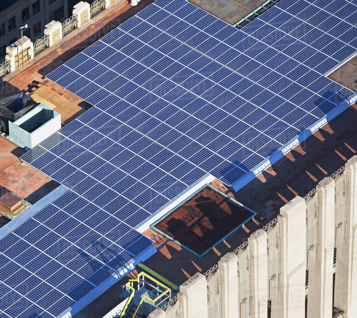 Solor panels on skyscraper - Royalty-free Stock Photo | Dissolve