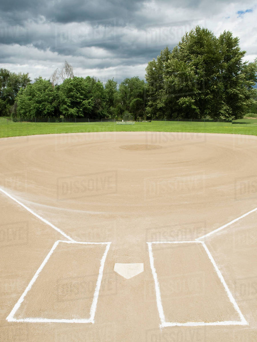Empty baseball diamond - Royalty-free Stock Photo | Dissolve