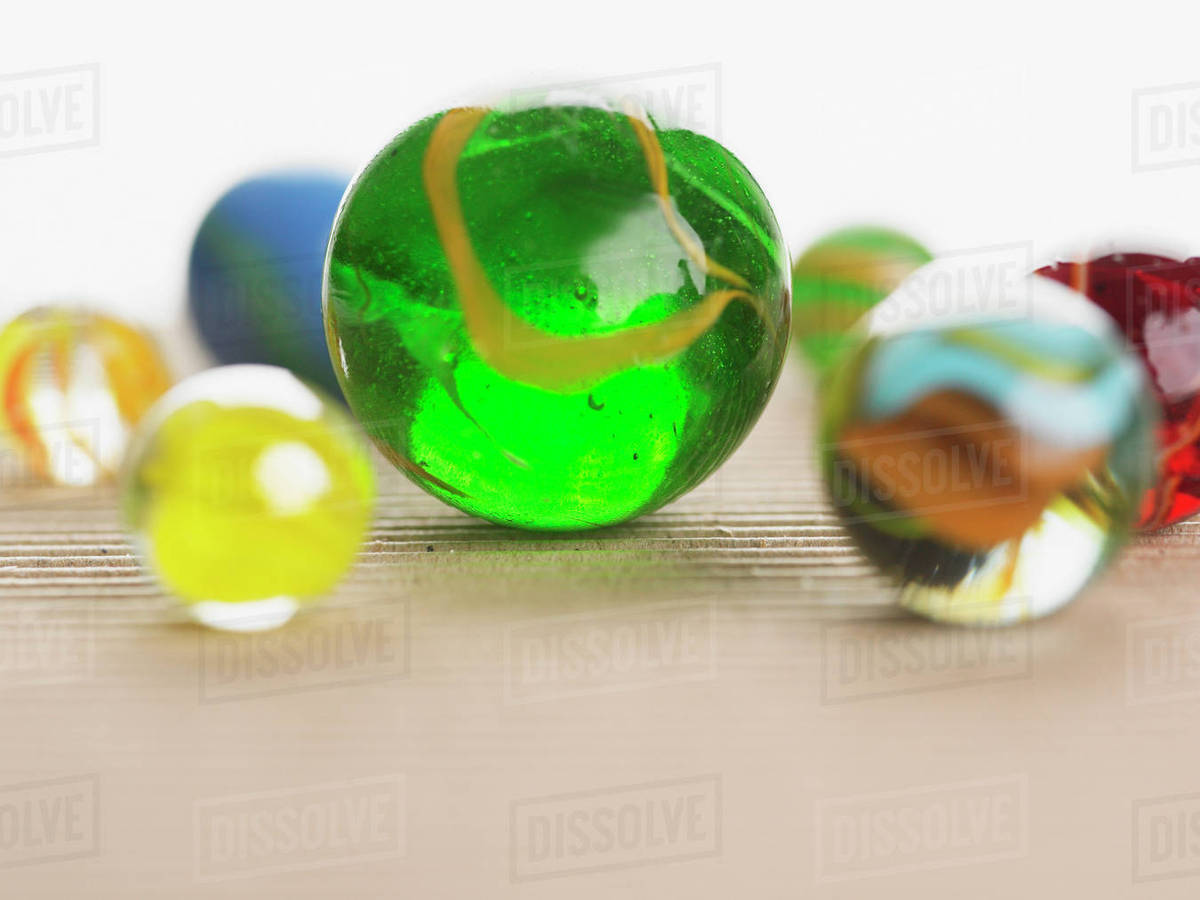 Close up of assorted marbles - Stock Photo - Dissolve