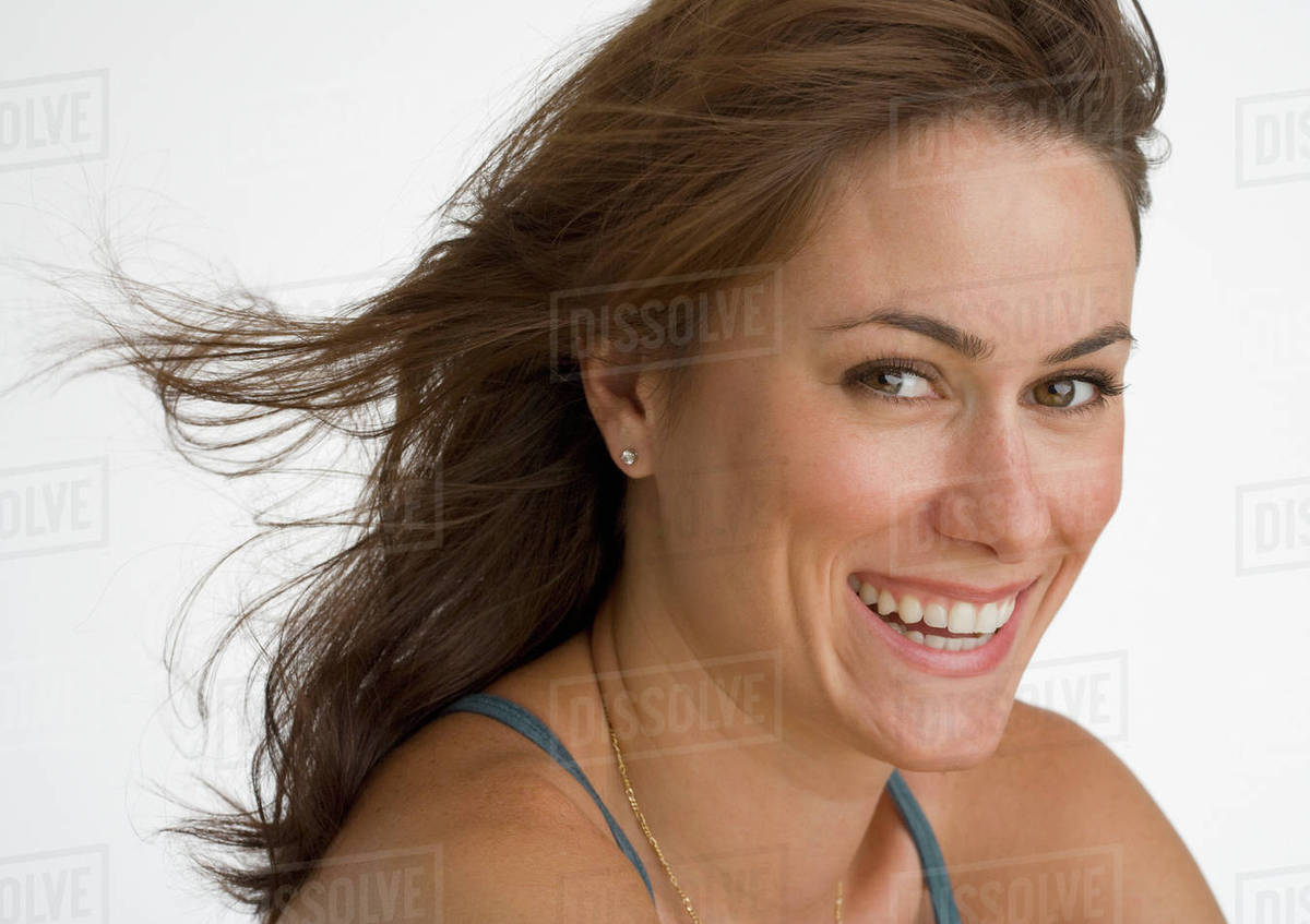 Close up of woman smiling - Royalty-free Stock Photo | Dissolve