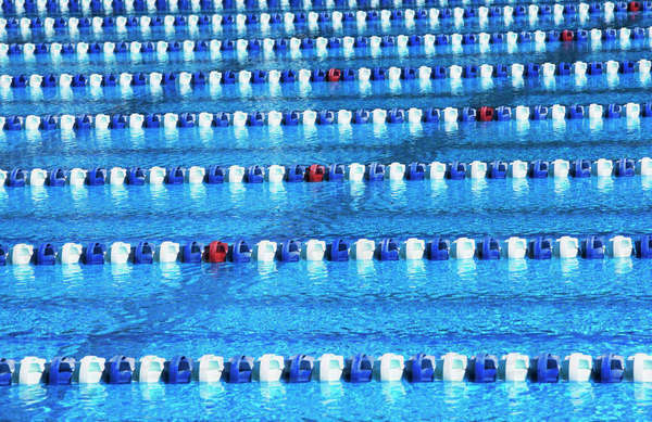 Swimming pool with racing lanes - Royalty-free Stock Photo | Dissolve