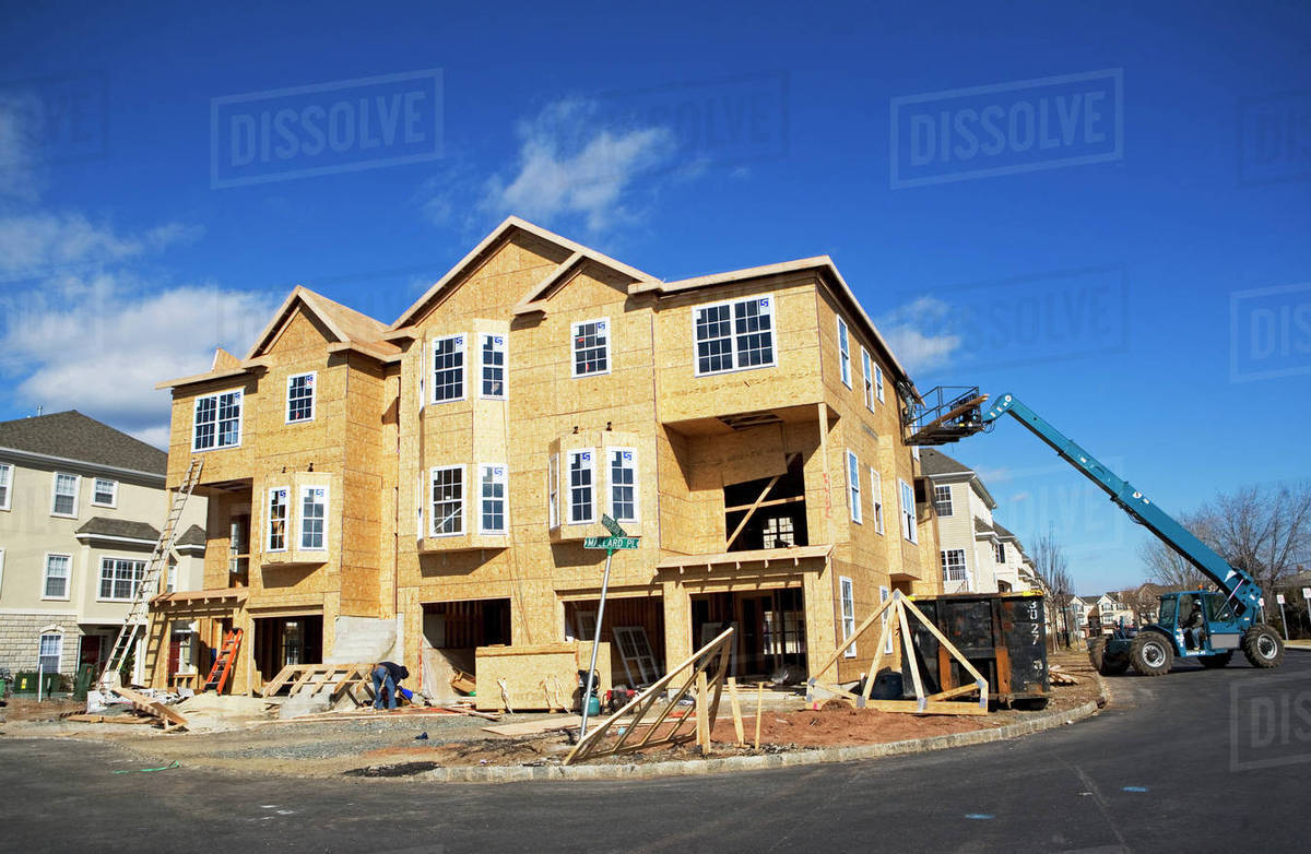Residential construction site - Royalty-free Stock Photo | Dissolve