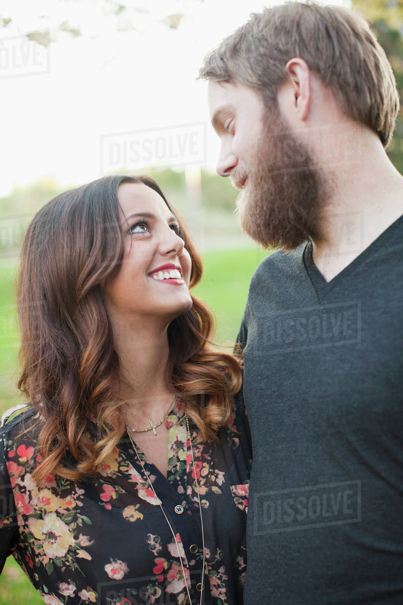 Couple looking in eyes - Royalty-free Stock Photo | Dissolve