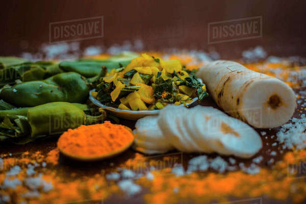Close up of India's or Asia's popular pickle i.e. Indian pickling ...