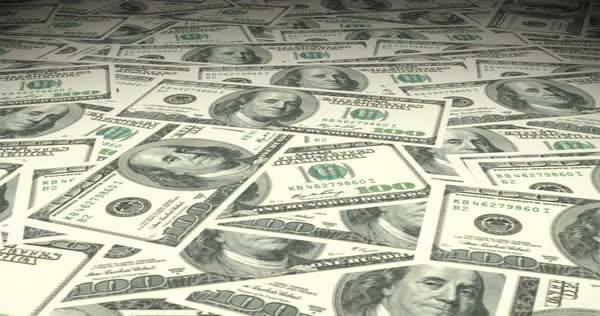 Hundred Dollar Bills 2D Animation Backgrounds - 4K Royalty-free Stock ...