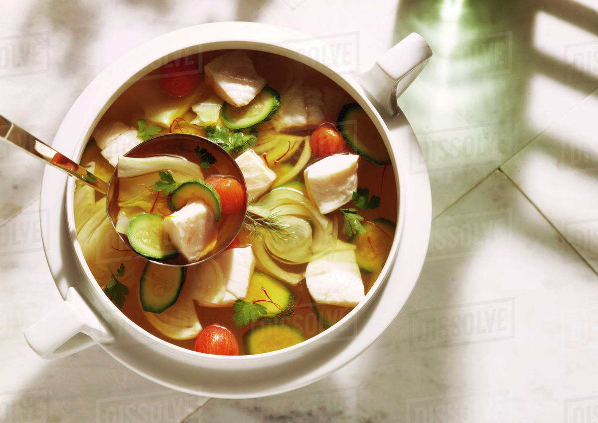 Fine Fish Soup - Stock Photo - Dissolve