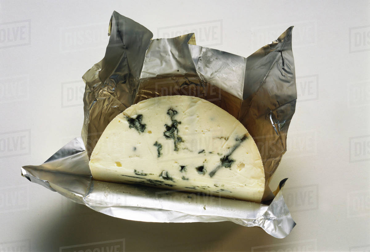 Castello Blue Cheese with Wrapper - Royalty-free Stock Photo | Dissolve