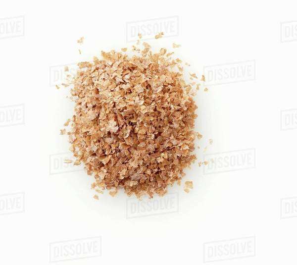 Wheat bran, seen from above - Stock Photo - Dissolve