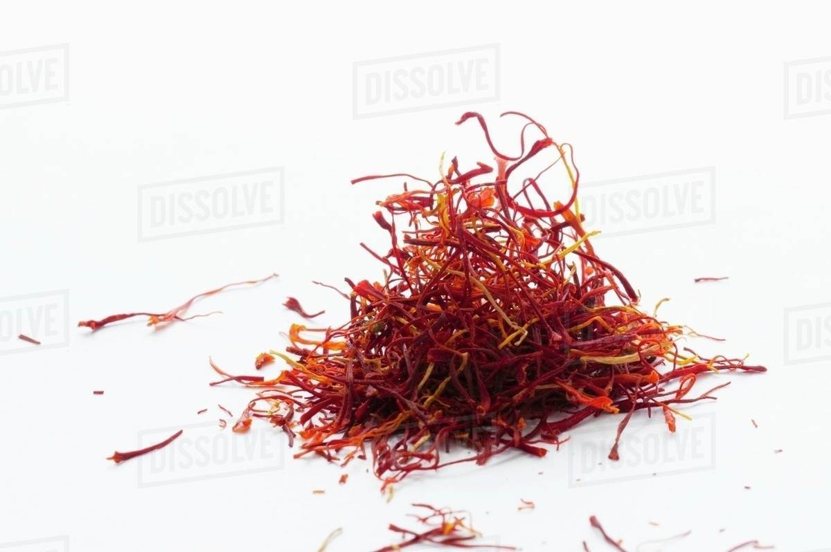 A heap of saffron threads - Royalty-free Stock Photo | Dissolve