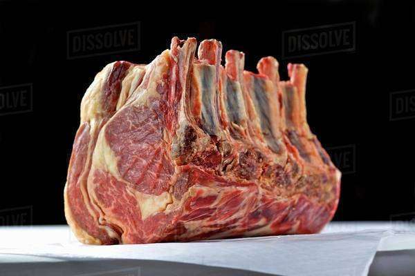Fore rib of beef (raw) - Royalty-free Stock Photo | Dissolve