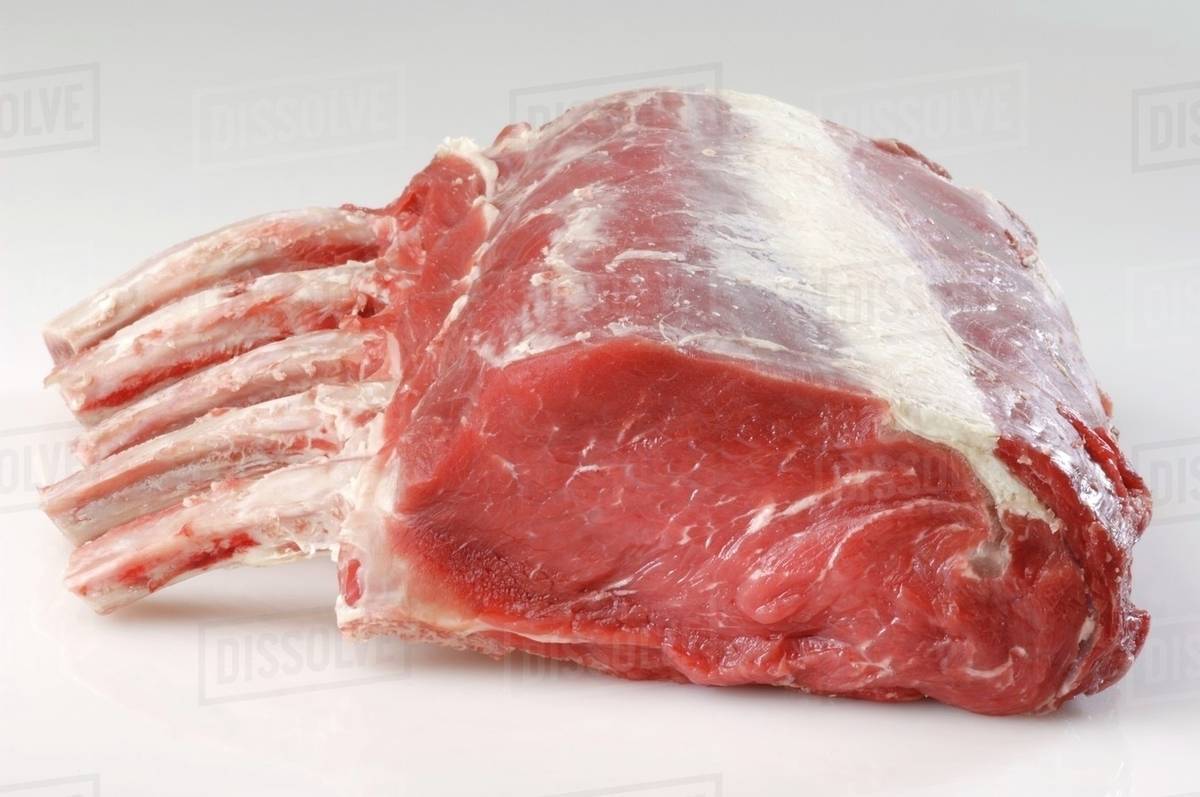 Fore rib of beef with bones - Stock Photo - Dissolve