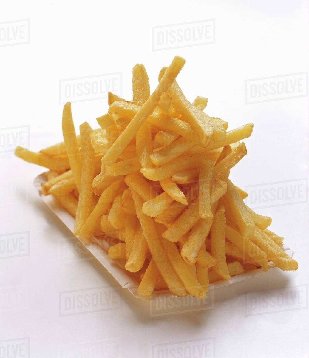 French Fries on a Paper Plate - Stock Photo - Dissolve