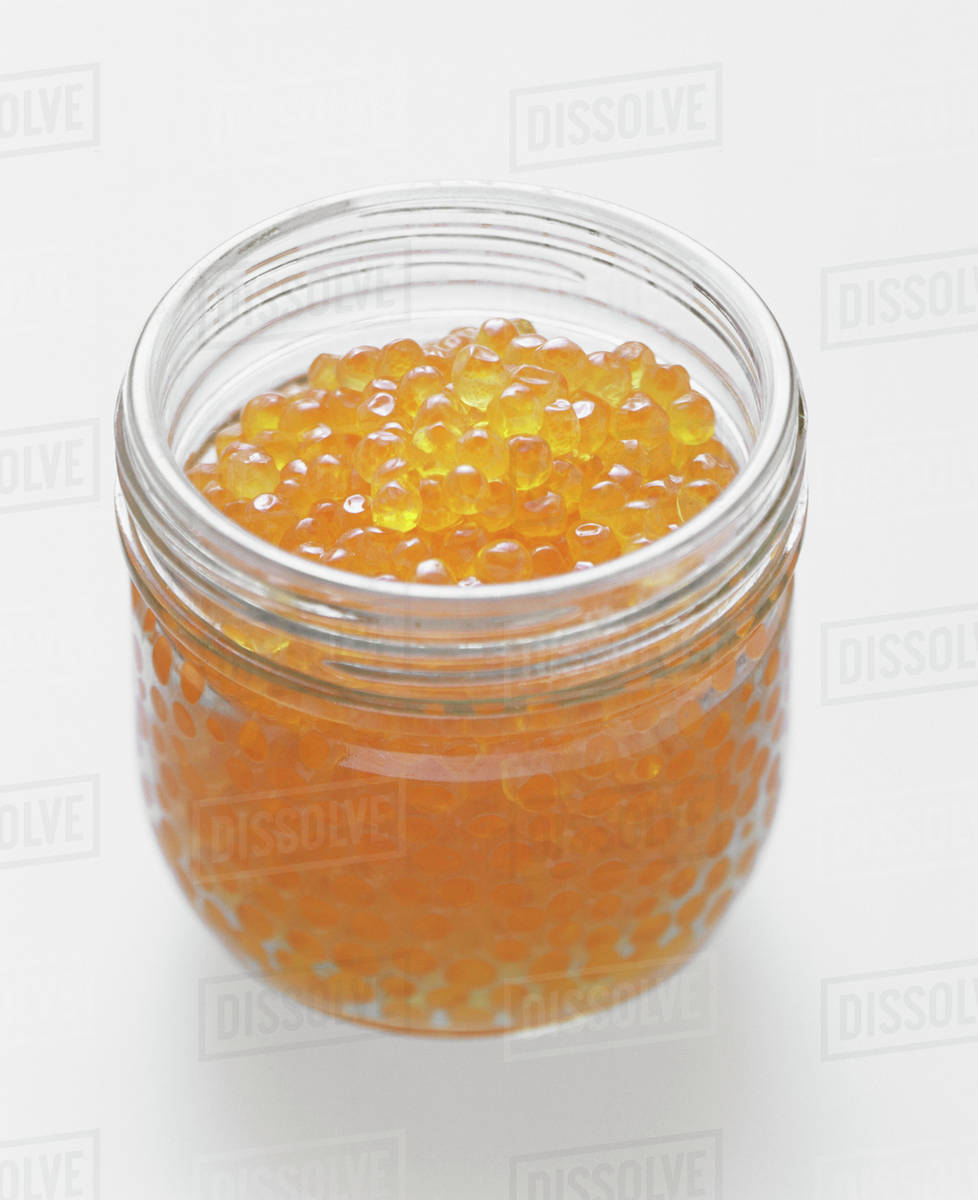 Salmon Caviar in Glass Jar - Royalty-free Stock Photo | Dissolve