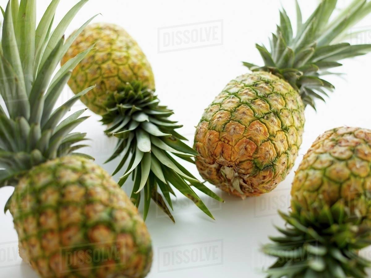 Four pineapples - Stock Photo - Dissolve