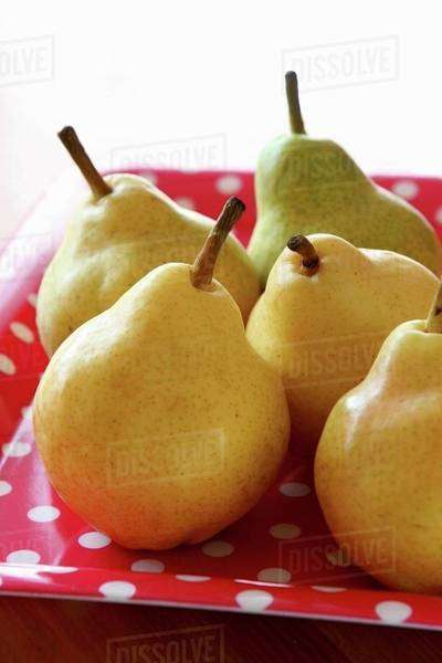 Five Williams pears - Royalty-free Stock Photo | Dissolve