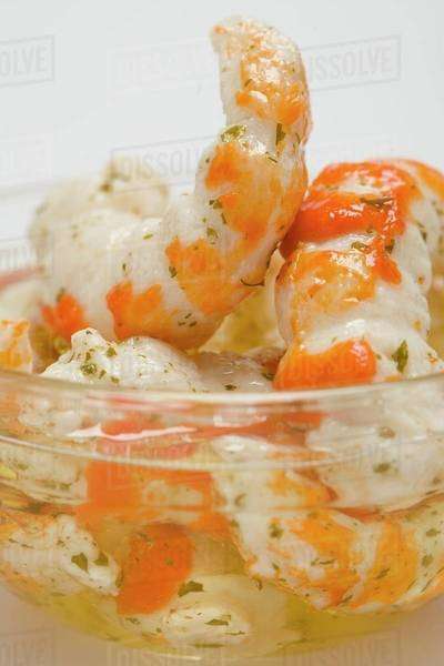 Surimi prawns in oil - Royalty-free Stock Photo | Dissolve