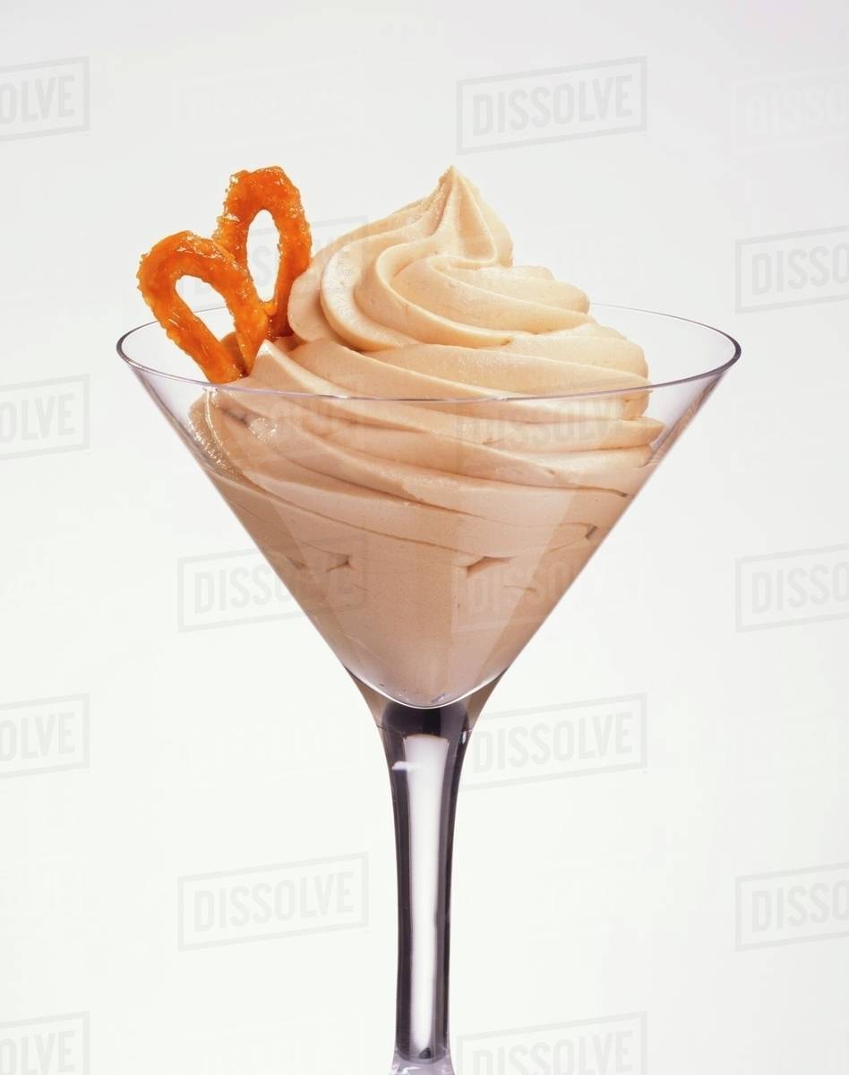 Caramel cream with caramel garnish - Royalty-free Stock Photo | Dissolve