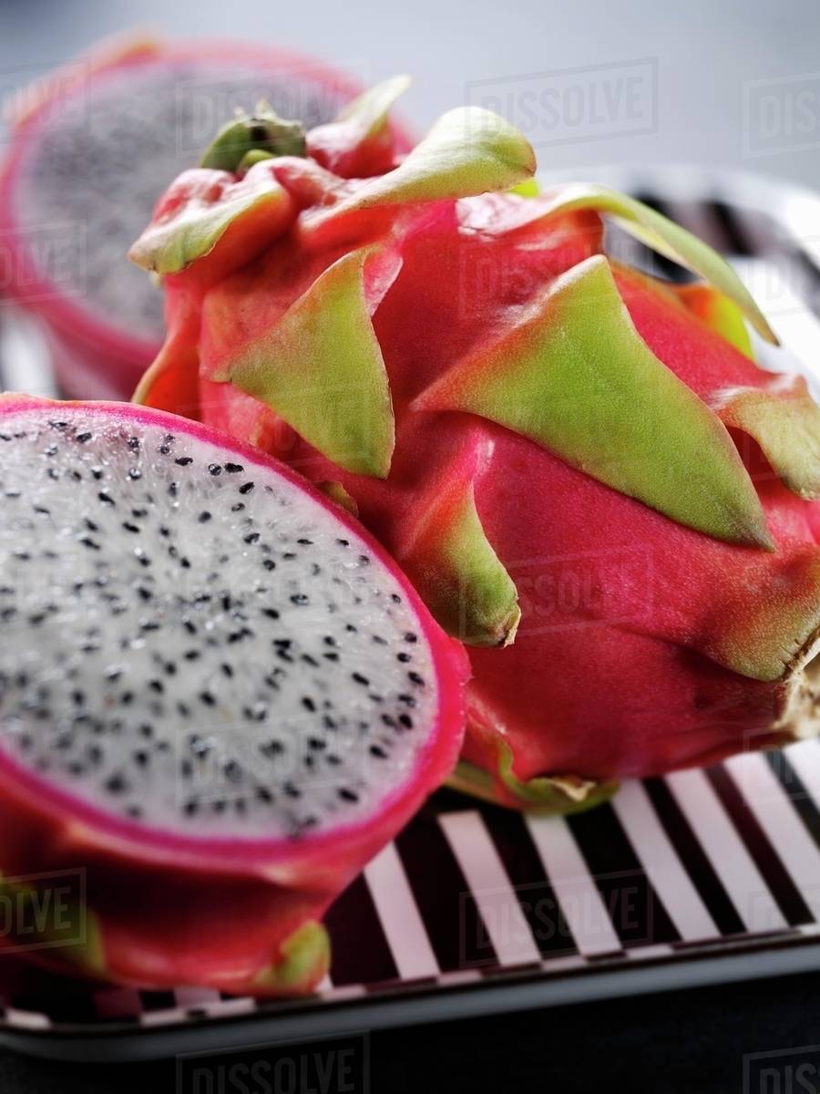 Pitaya, cut open - Royalty-free Stock Photo | Dissolve