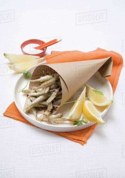 Alborelle fritte (Deep-fried freshwater fish, Italy) - Royalty-free ...