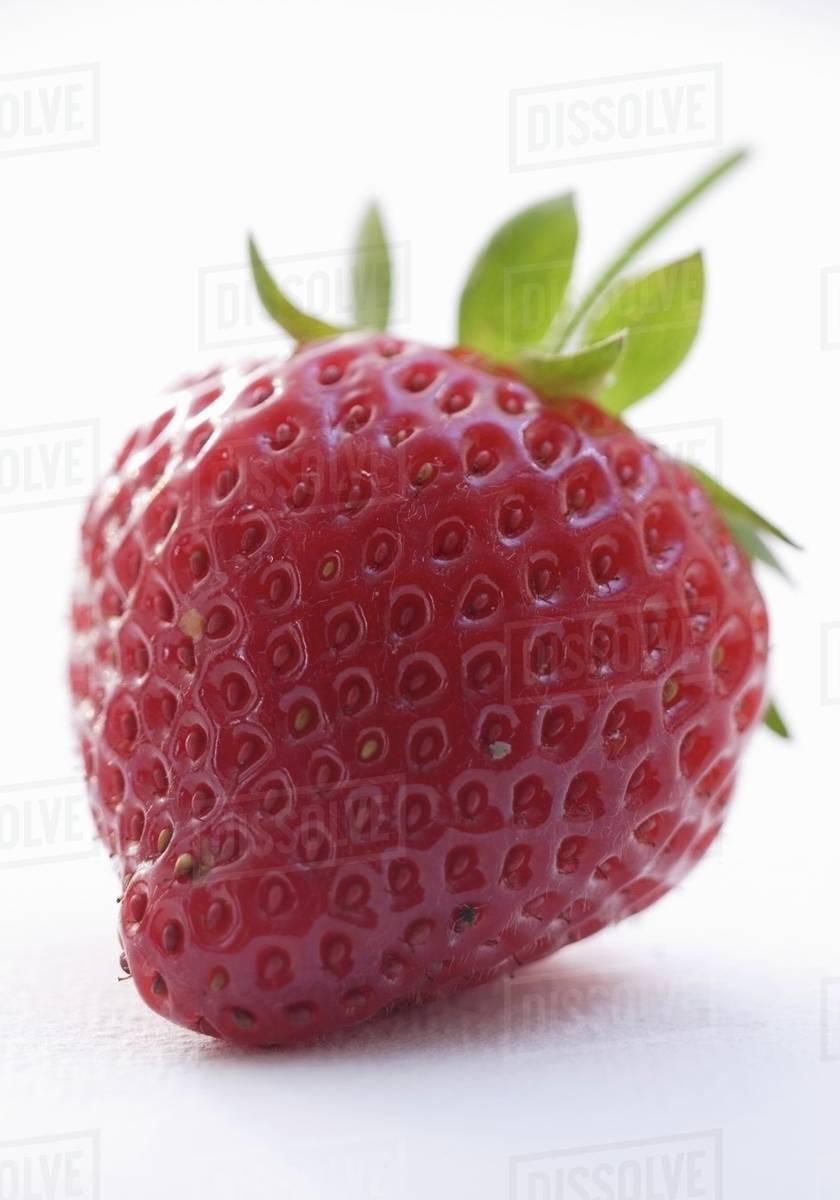 A strawberry (close-up) - Royalty-free Stock Photo | Dissolve