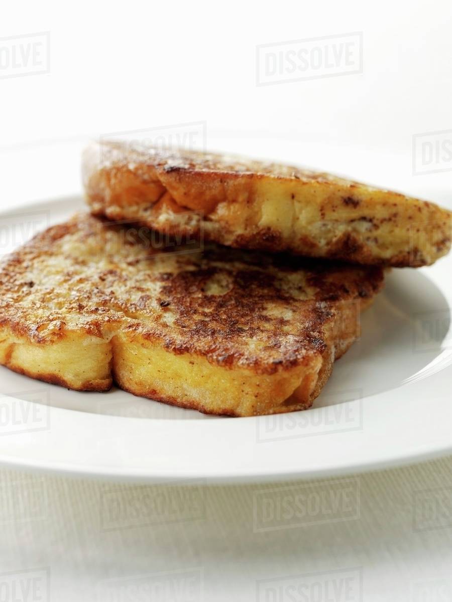 Two slices of French toast - Royalty-free Stock Photo | Dissolve