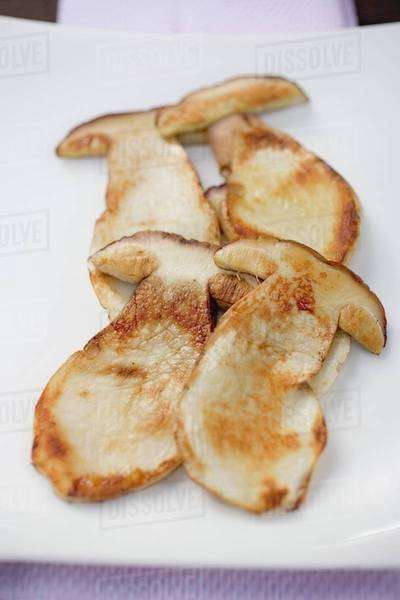 Fried cep slices - Stock Photo - Dissolve