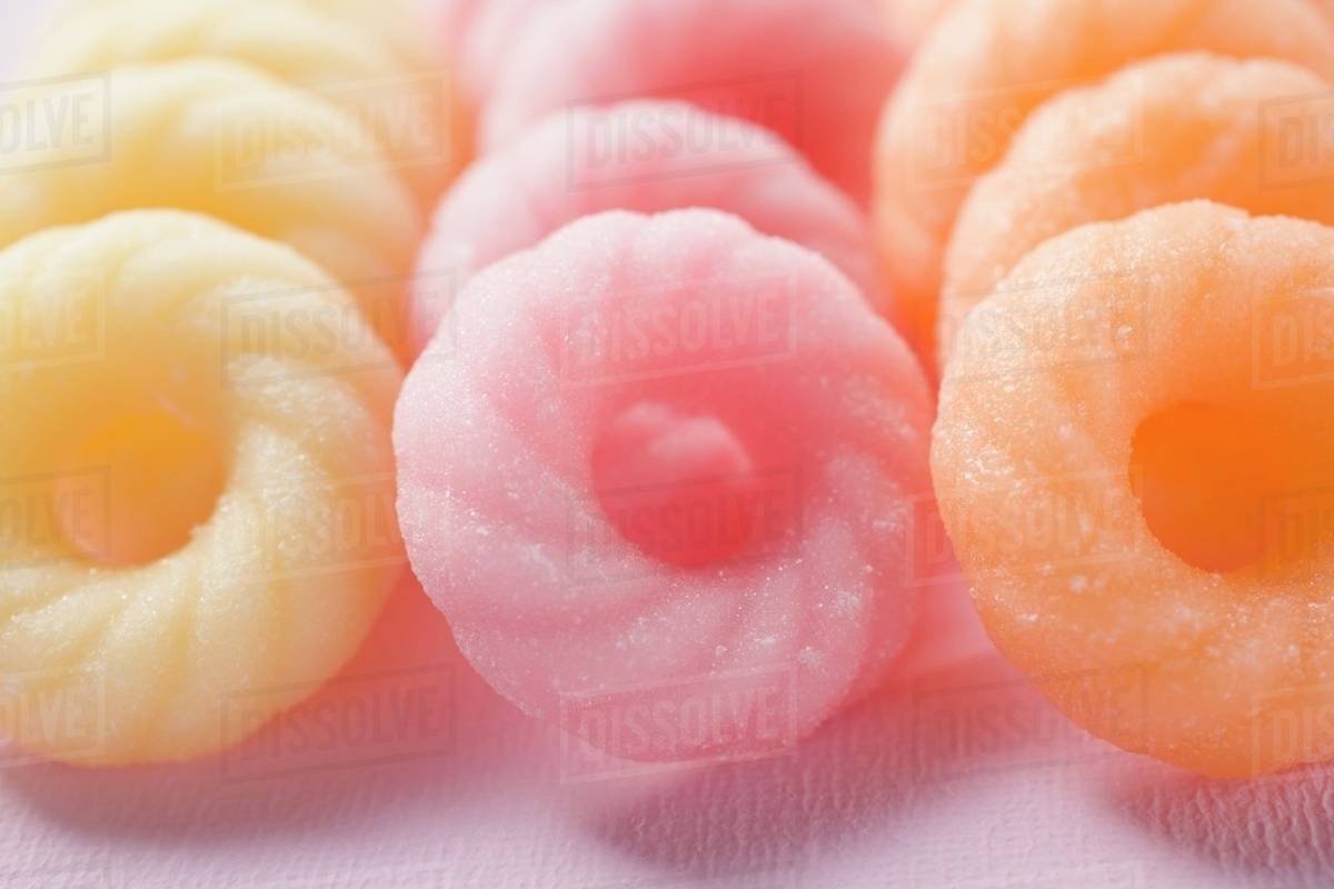 Sugar rings in rows - Royalty-free Stock Photo | Dissolve